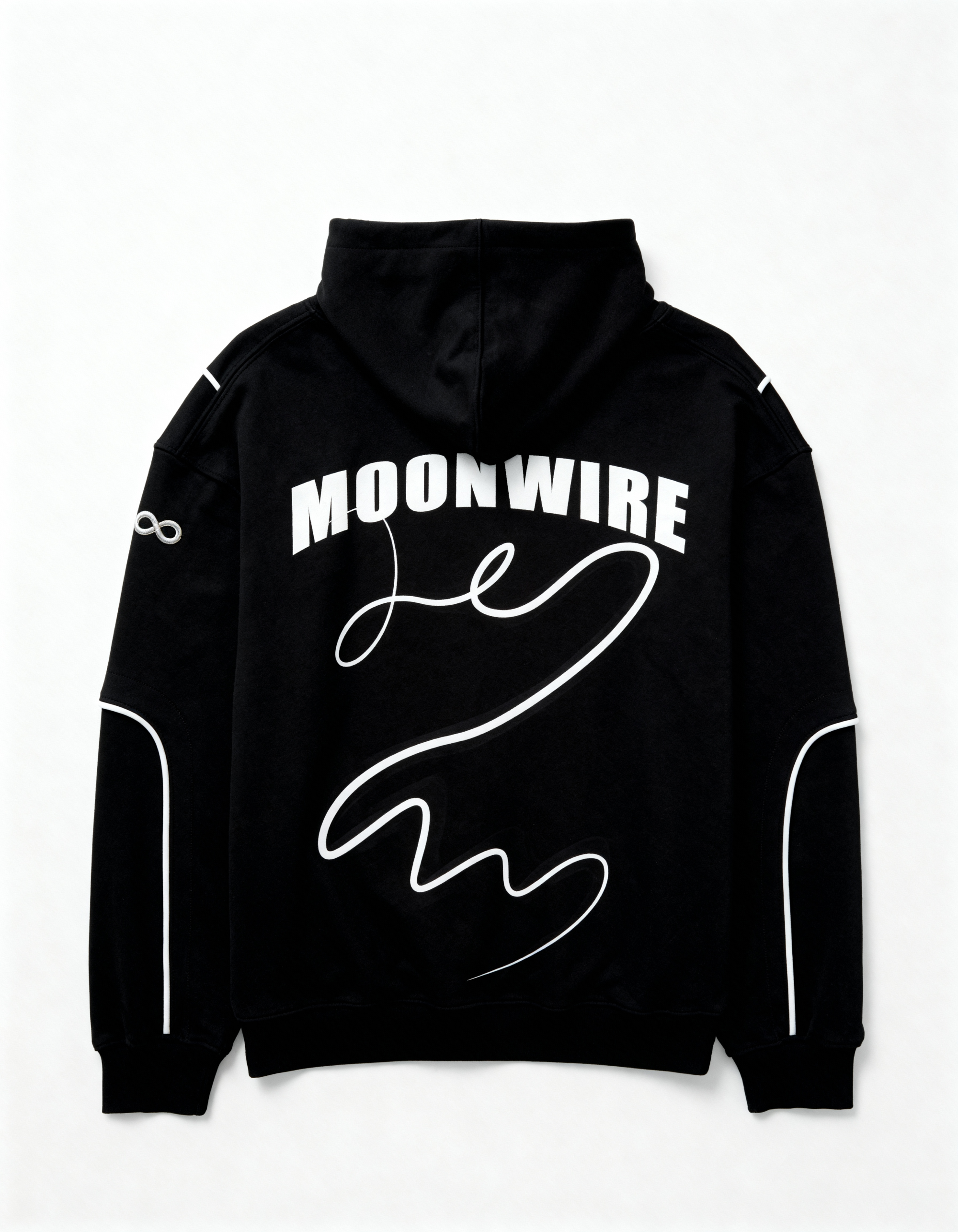 VAKI MOONWIRE OVERSIZED BLACK HOODIE – VAKI INFINITE - ENERGY NEVER DIES